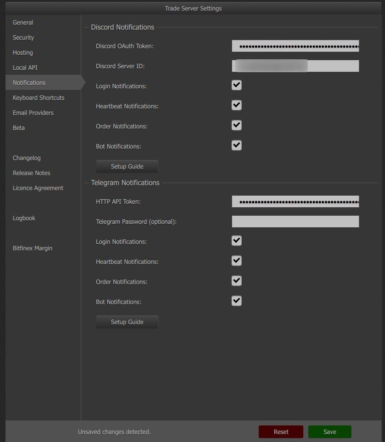 Setup Telegram Notification Bot - HaasOnline Documentation