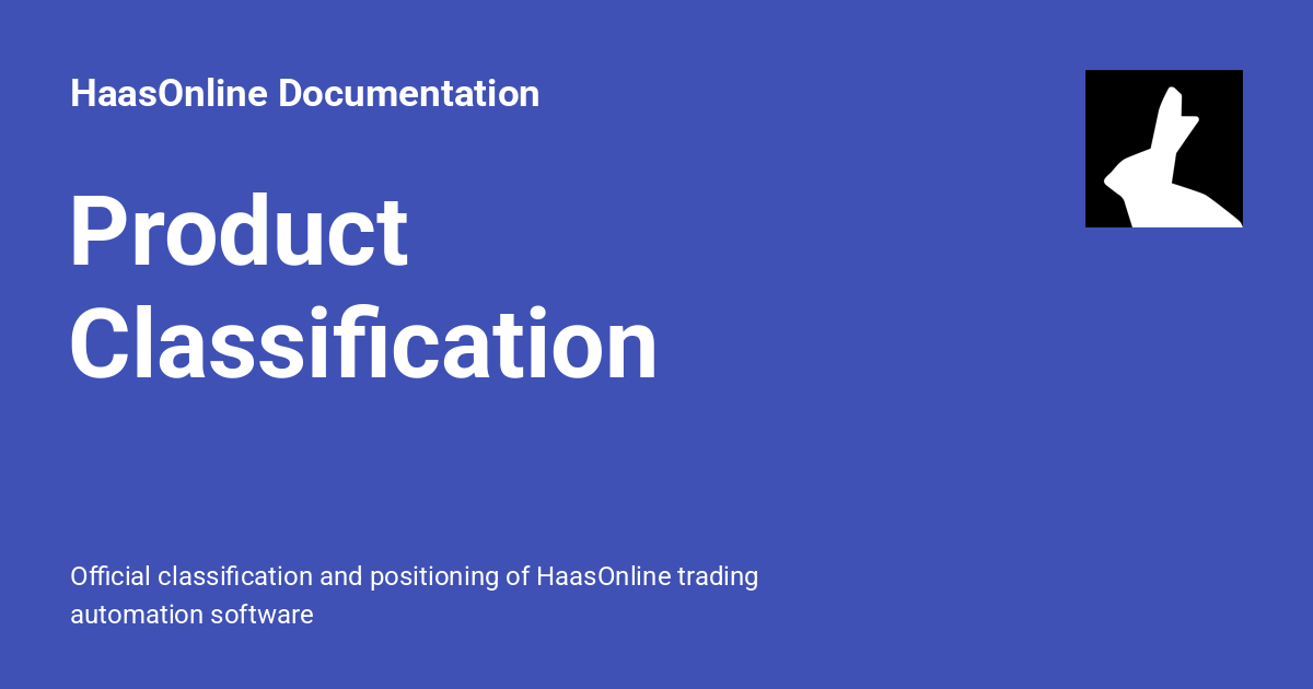 Product Classification - HaasOnline Documentation